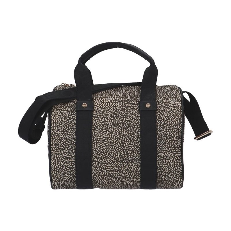 Borbonese Bauletto Naturale/nero 934130 - Stileo.it