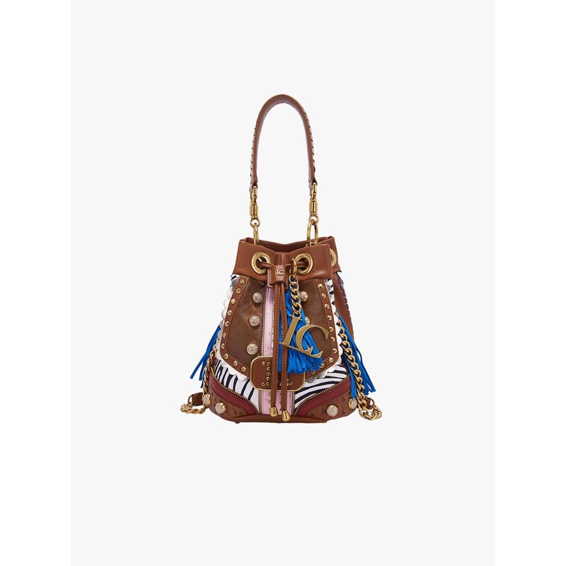 La Carrie Borsa a secchiello Ficus Combi Mix donna marrone/oro - Stileo.it