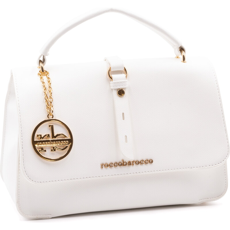 Borsa a mano Glam Roccobarocco - RBRXSB0003 Off White - Stileo.it