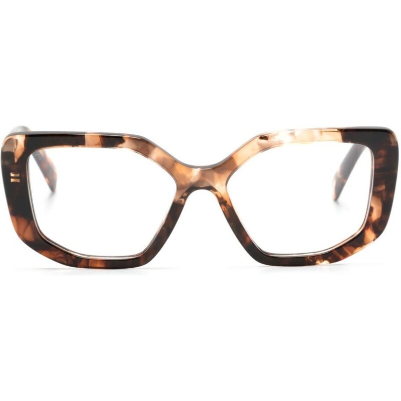 Prada Eyewear Occhiali cat-eye con stampa - Marrone - Stileo.it