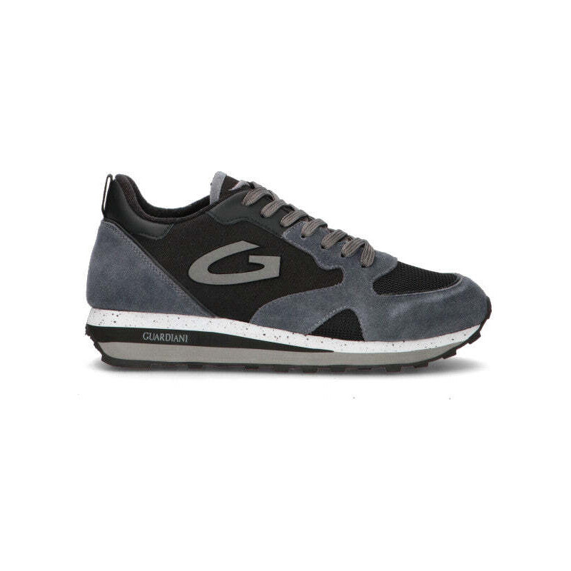 ALBERTO GUARDIANI Sneaker uomo grigia/blu in pelle SNEAKERS - Stileo.it