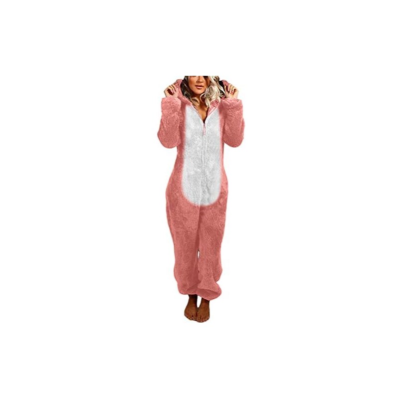 ORANDESIGNE Pigiama Donna Tuta Intera Pigiamino Intero Pile Onesie ...