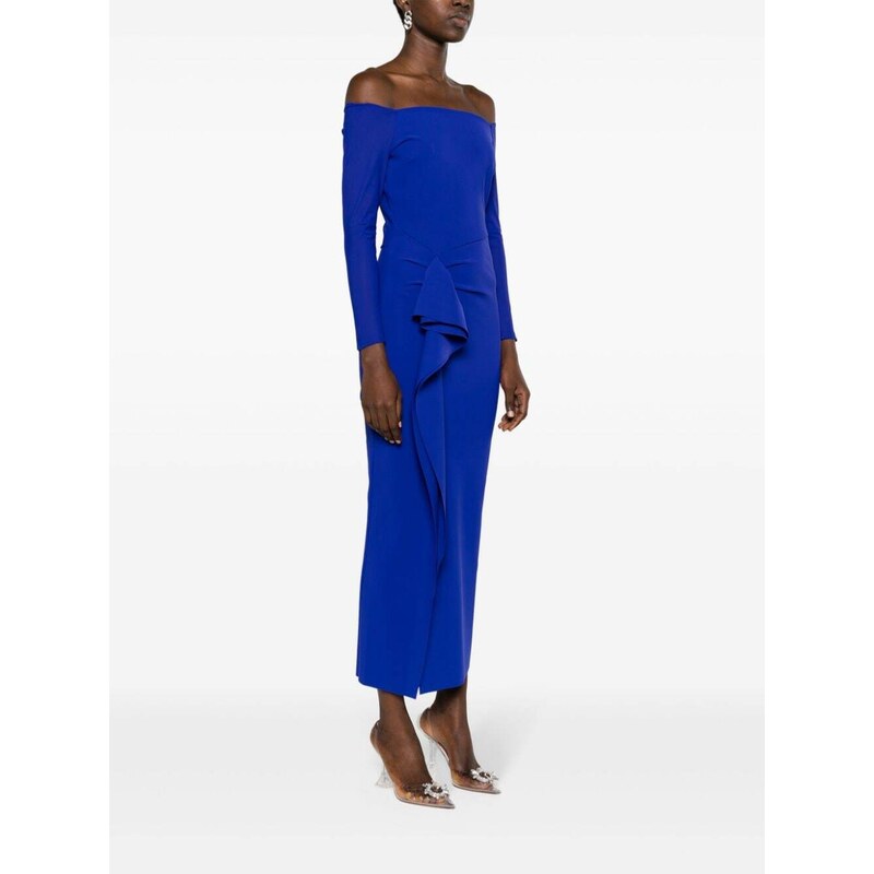 CHIARA BONI La Petite Robe Abito Tushana drappeggiato - Blu - Stileo.it