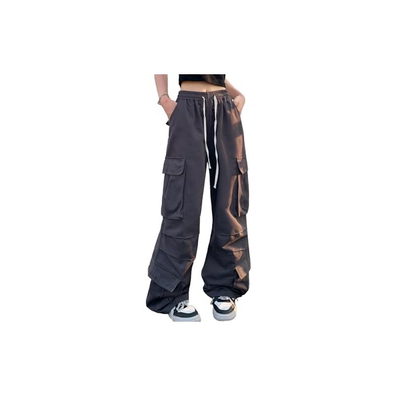Xinor Pantaloni Cargo Donna vestibilità Slim Y2K Parachute Pants Larghi ...