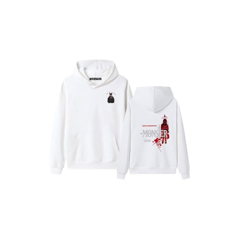 XSLGOGO Naoki Urasawa Horror Manga Monster Hoodie Monster Dr Kenzou ...