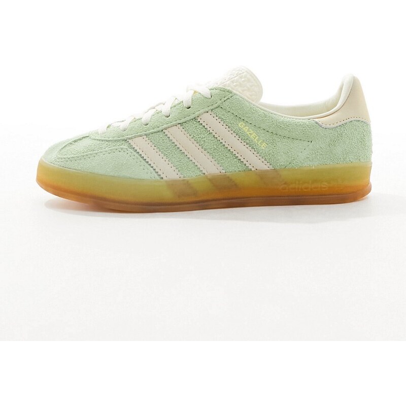 adidas Originals - Gazelle Indoor - Sneakers verdi e gialle-Bianco ...