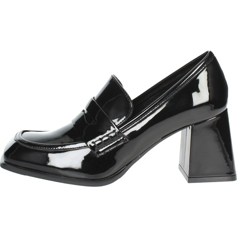 Mocassini Donna KEYS K-7281 Cuoio primo strato Nero - - Stileo.it