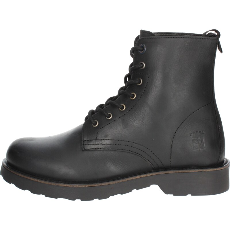 Anfibi Uomo MARINA MILITARE MM1454 pelle bovina Nero - - Stileo.it