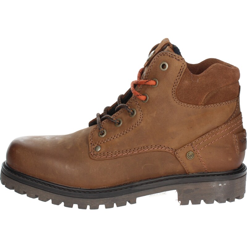 Anfibi Uomo Wrangler WM22030A pelle bovina Marrone - - Stileo.it
