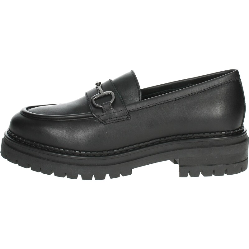 Mocassini Donna Nero Giardini I217715D pelle bovina Nero - - Stileo.it