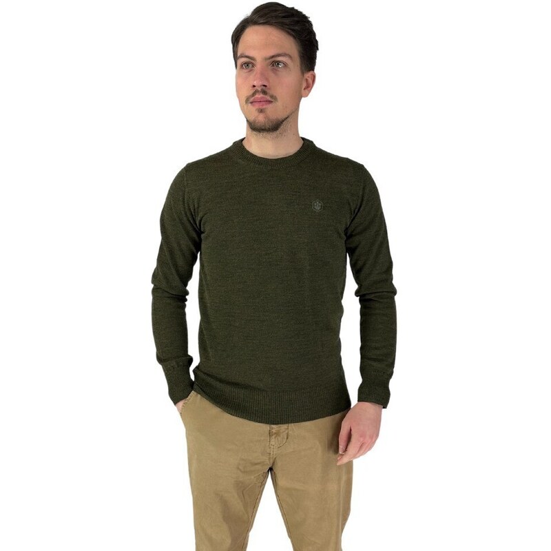 Lumberjack SWEATER CM96341 009 Maglia Girocollo Uomo in Misto Lana ...