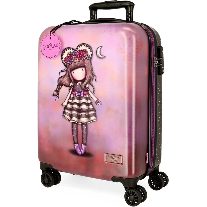 Santoro Gorjuss Frida 3627021 Trolley Cabina 55 cm 4 Ruote Rigido Rosa ...