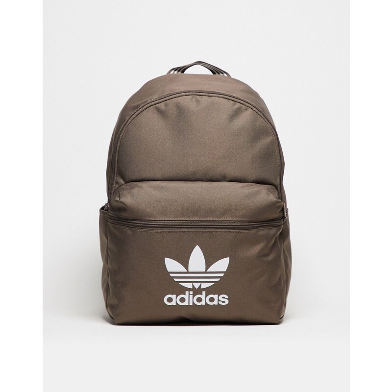 adidas Originals - Zaino marrone con trifoglio - Stileo.it