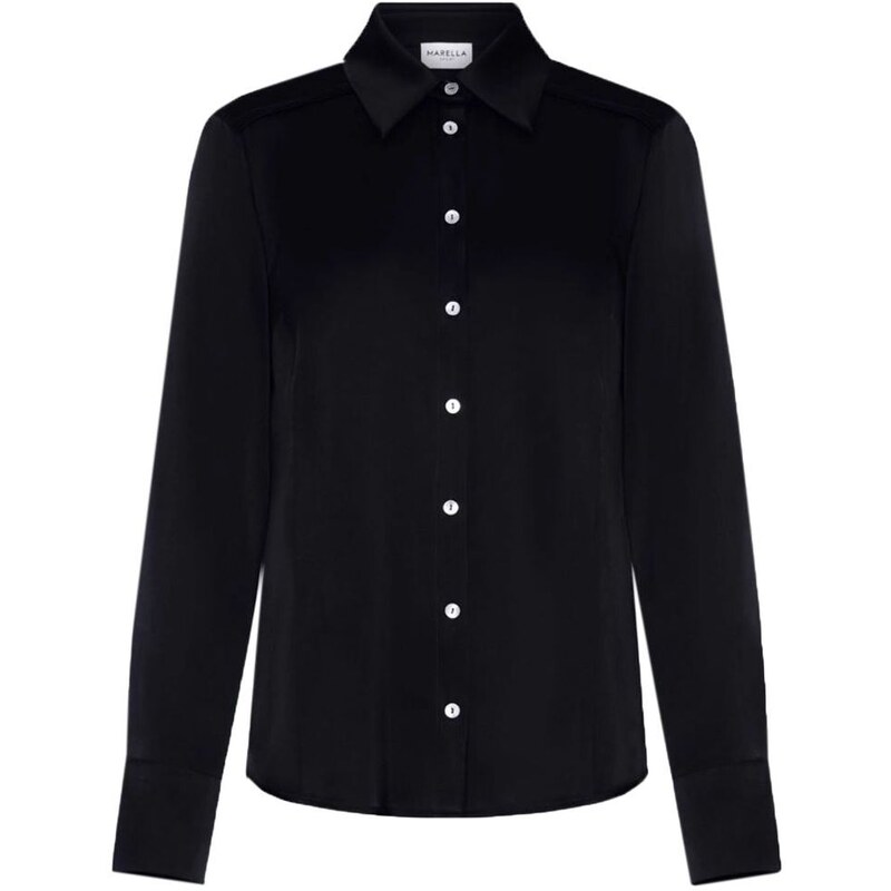 Marella Camicia in raso di misto seta Palatin - Stileo.it
