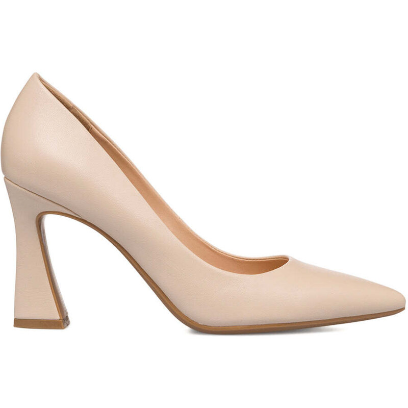 Décolleté beige con tacco a campana 9 cm Swish Jeans - Stileo.it