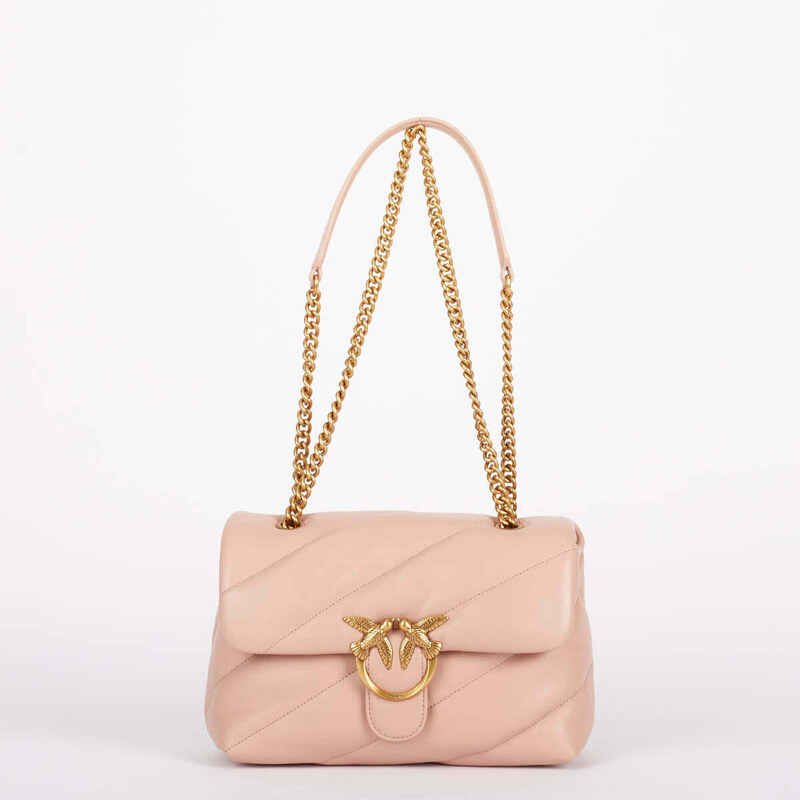 Pinko classic love bag puff maxi quilt cipria - Stileo.it