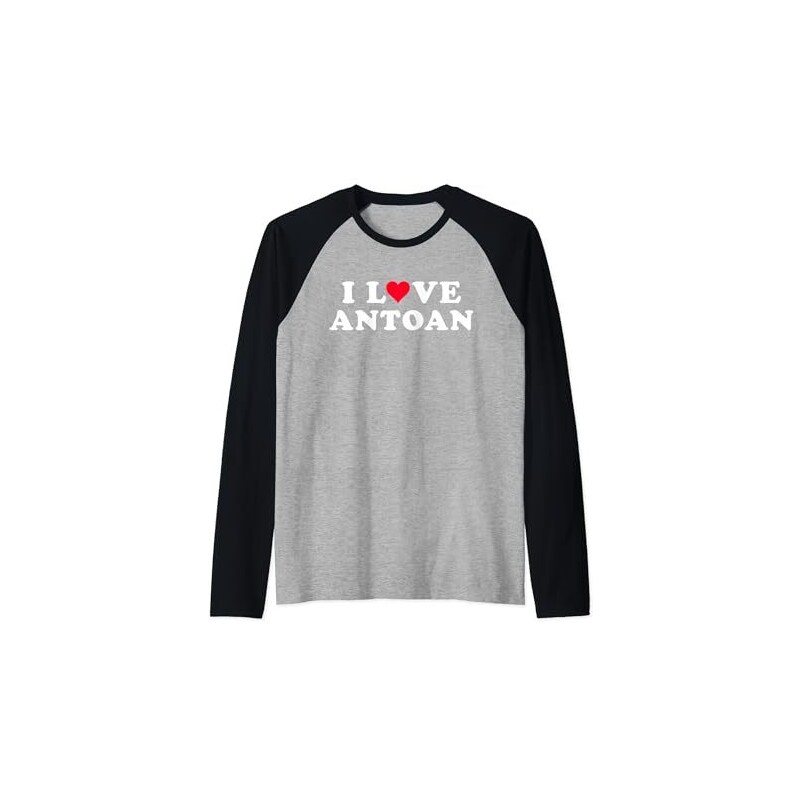 I Love Antoan Shirt For Girlfriend Boyfriend Amo Antoan Matching Girlfriend & Fidanzato Antoan ...