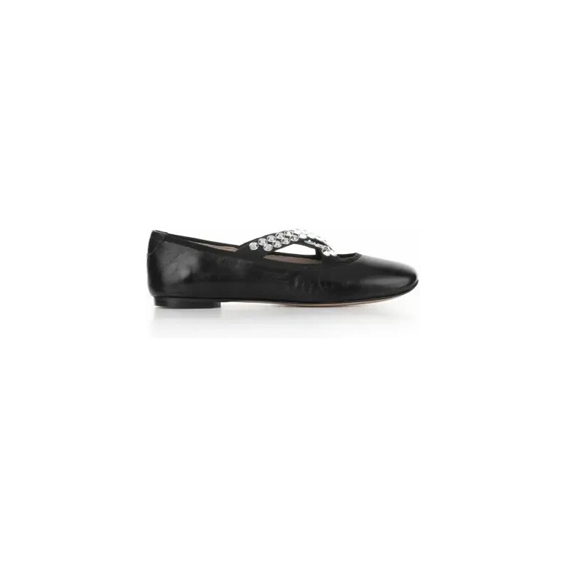 Ballerina Queen Bee nera con strass - Taglia 36 - Casadei - Stileo.it