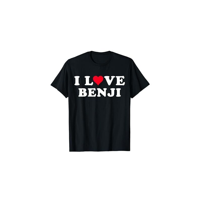 I Love Benji Shirt For Girlfriend Boyfriend Amo la fidanzata abbinata ...