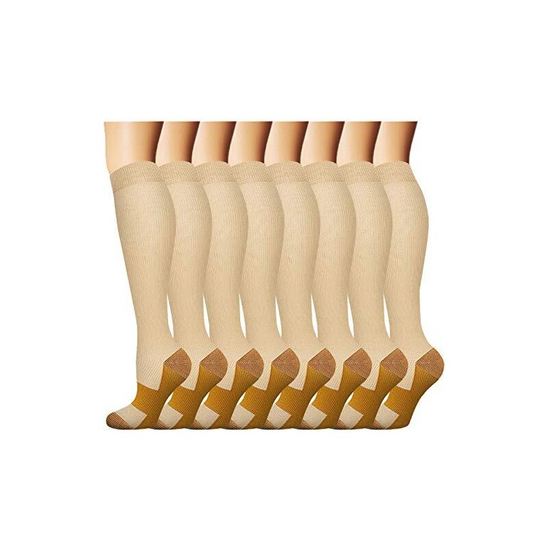 Iseasoo Calze a compressione in rame per uomini e donne, ideali per ...