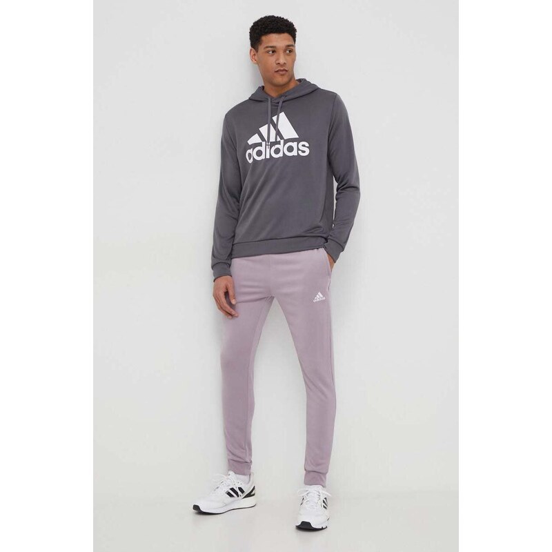 adidas tuta da ginnastica uomo colore grigio - Stileo.it