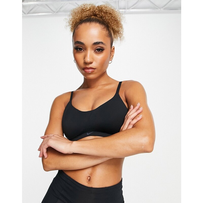 Nike Training Alate Minimalist Dri Fit Reggiseno Sportivo A