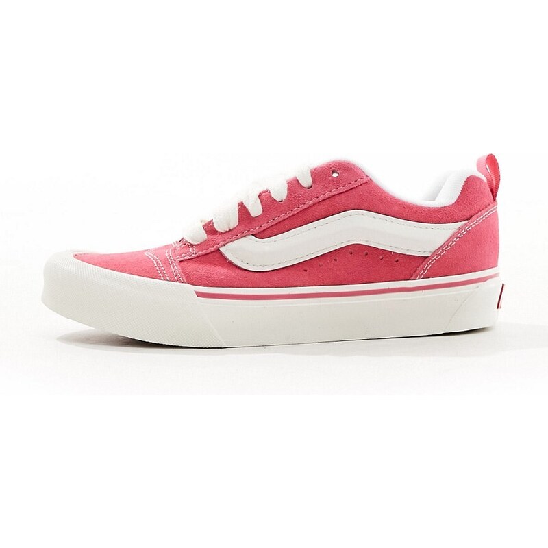 Vans - Knu Skool - Sneakers rosa e bianche - Stileo.it