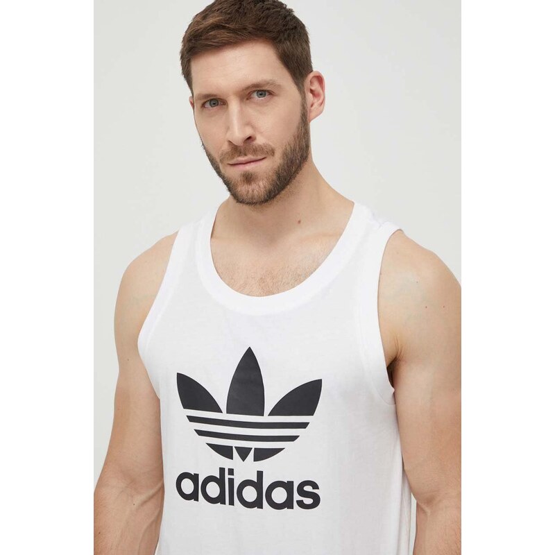 adidas Originals t-shirt in cotone Adicolor Classics Trefoil Tank ...