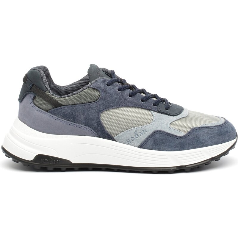 Sneakers Hogan Hyperlight in camoscio blu - Stileo.it