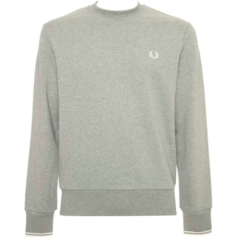 Fred Perry Felpa girocollo con doppia riga e logo - Stileo.it Fred Perry Felpa girocollo con doppia riga e logo - Stileo.it