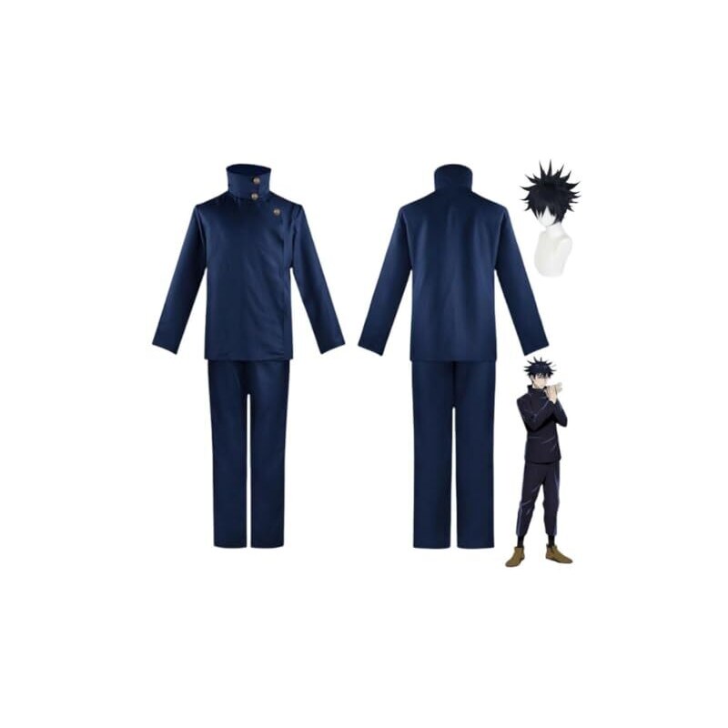 MIGUOO Anime Jujutsu Kaisen Fushiguro Megumi Cosplay Outfit Halloween ...