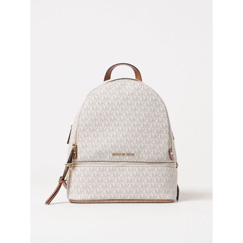 Zaino Michael Michael Kors in tessuto spalmato con monogram MK all over ...