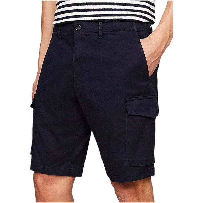 Tommy Hilfiger bermuda cargo blu Harlem MW0MW23573 - Stileo.it
