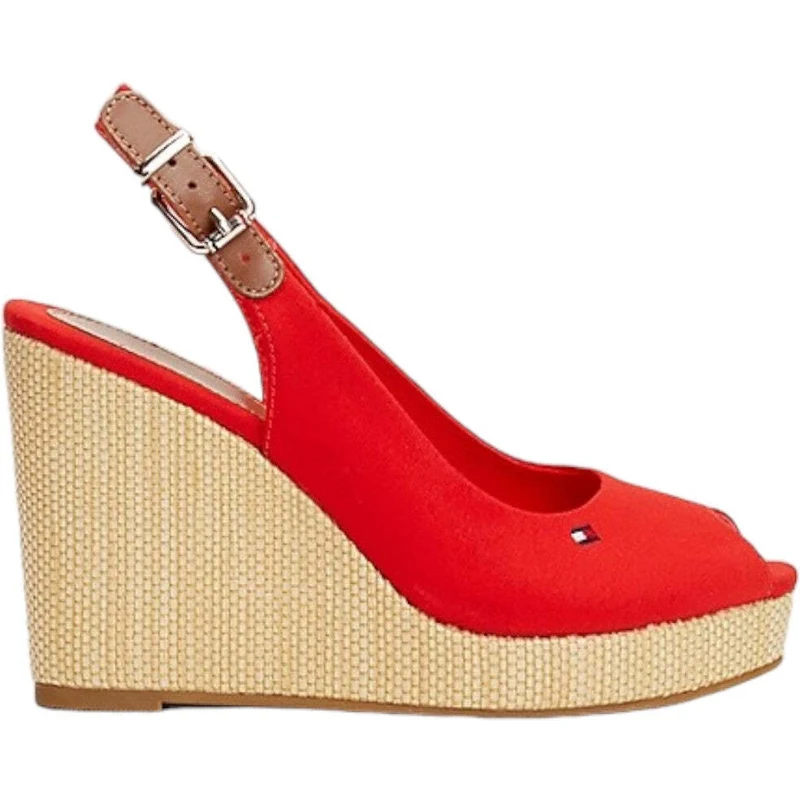 Tommy Hilfiger zeppe rosse Basic Elena Sing FW0FW04789 - Stileo.it