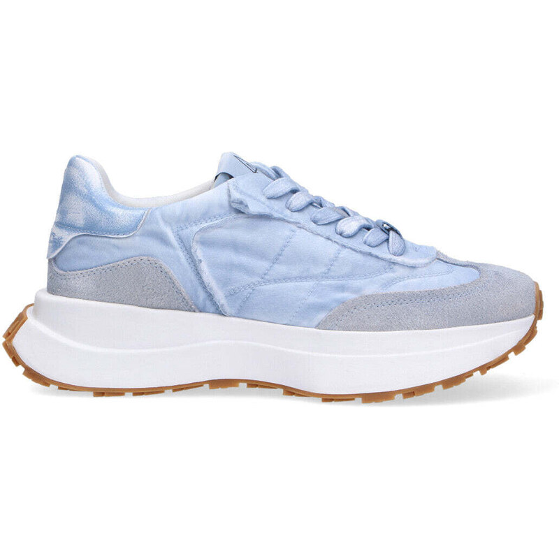 Elena Iachi sneaker Space tessuto camoscio azzurro - Stileo.it