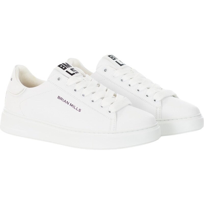 BRIAN MILLS - Sneakers con logo - Colore: Bianco,Taglia: 43 - Stileo.it