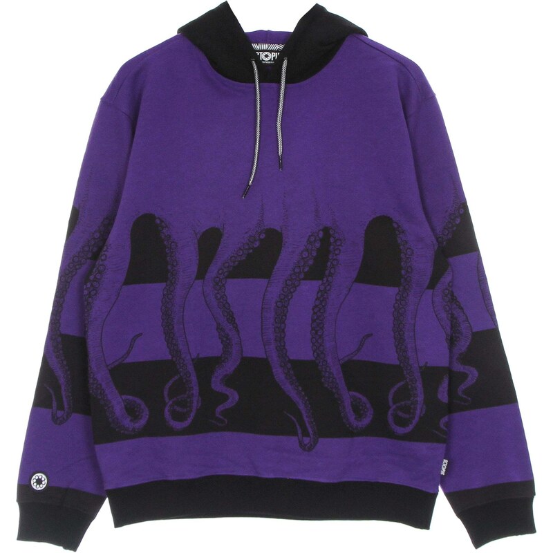 octopus Felpa Leggera Cappuccio Uomo Fullback Sh Hoodie Purple - Stileo.it