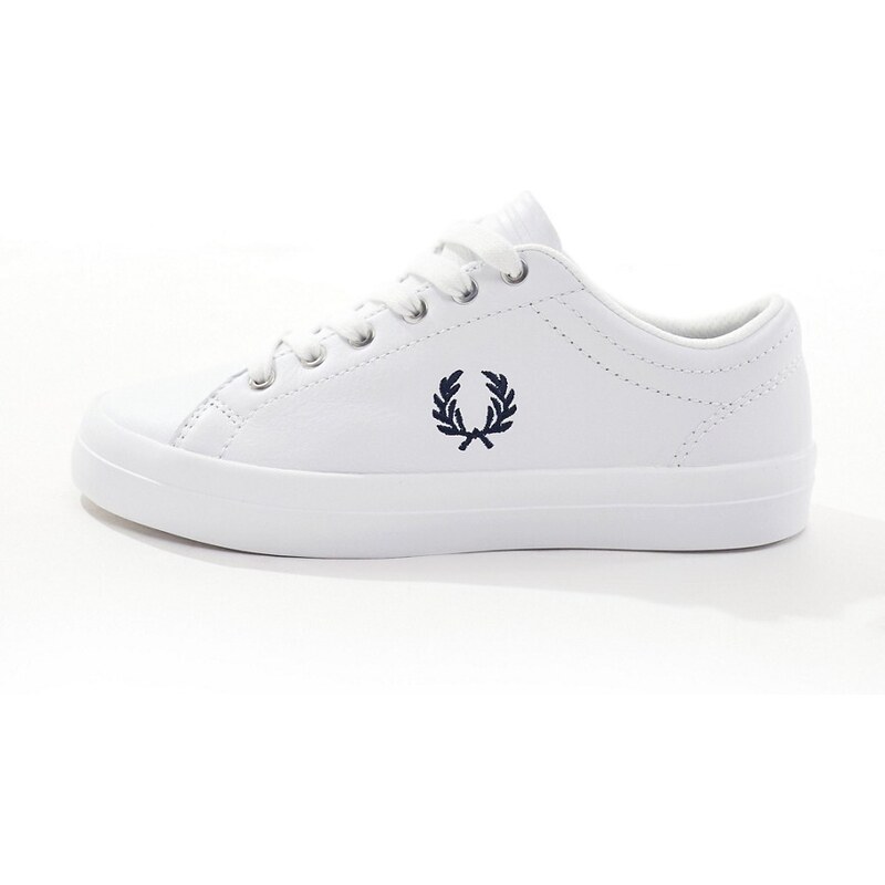 Fred Perry - Lottie - Sneakers bianche in pelle testurizzata-Bianco ...