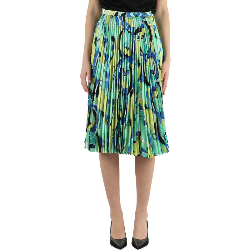 MARCIANO GUESS - Gonna plissè in raso | 4AMDA4RGD247014A P8DJ VERDE ...