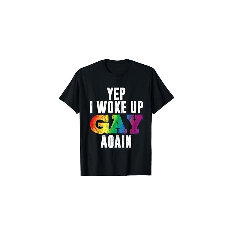 LGBT Pride Clothing LGBTQ for Men Women WOKE UP GAY Pride Rainbow Queer ...