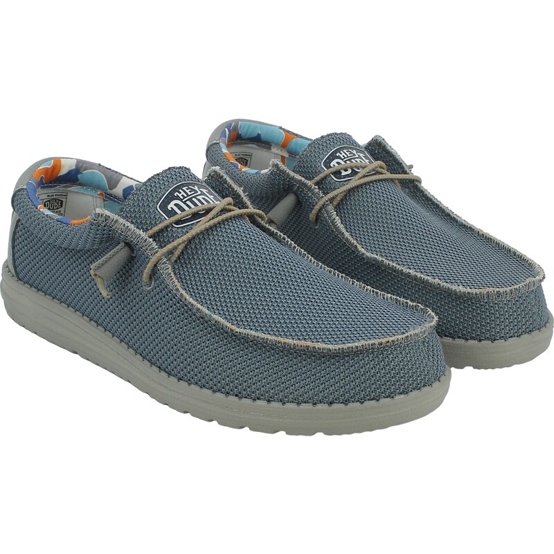HEY DUDE Wally Sox Triple Needle Blue Shadow - Stileo.it