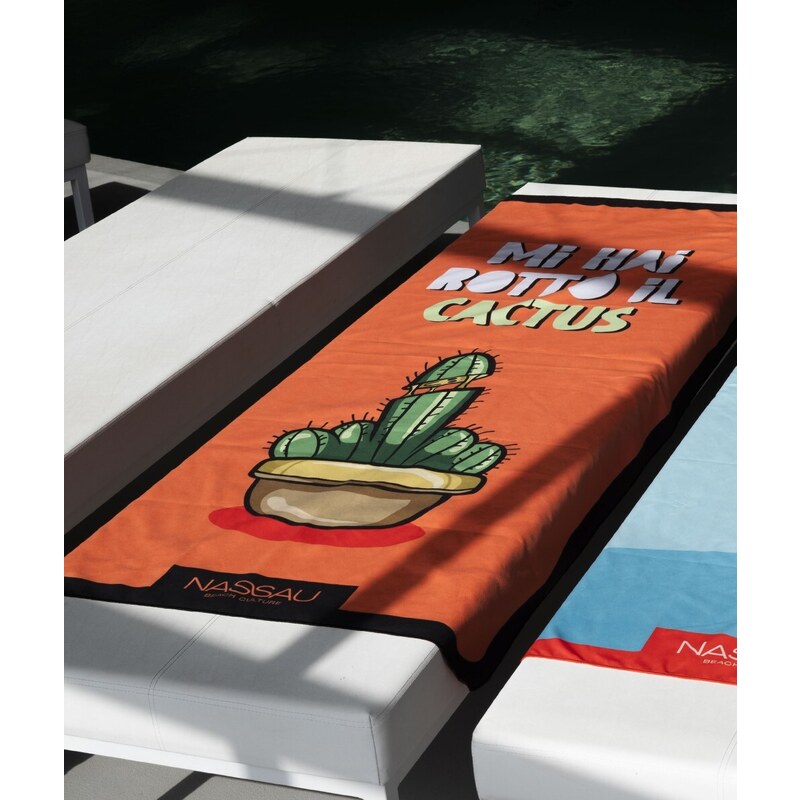 Nassau Beach Culture Telo Mare in Microfibra Mi hai rotto il Cactus ...