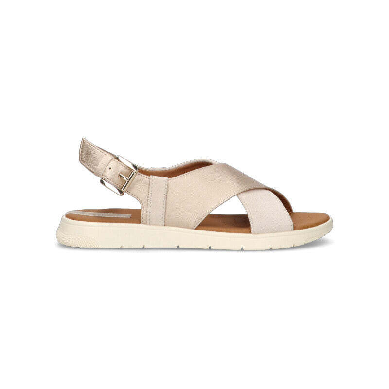 GEOX Sandalo donna oro in pelle SANDALO - Stileo.it