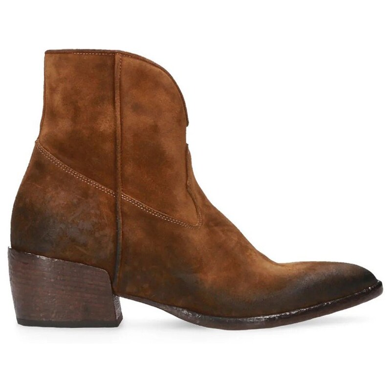 Texano Elena Iachi E3641 in camoscio cognac - Stileo.it