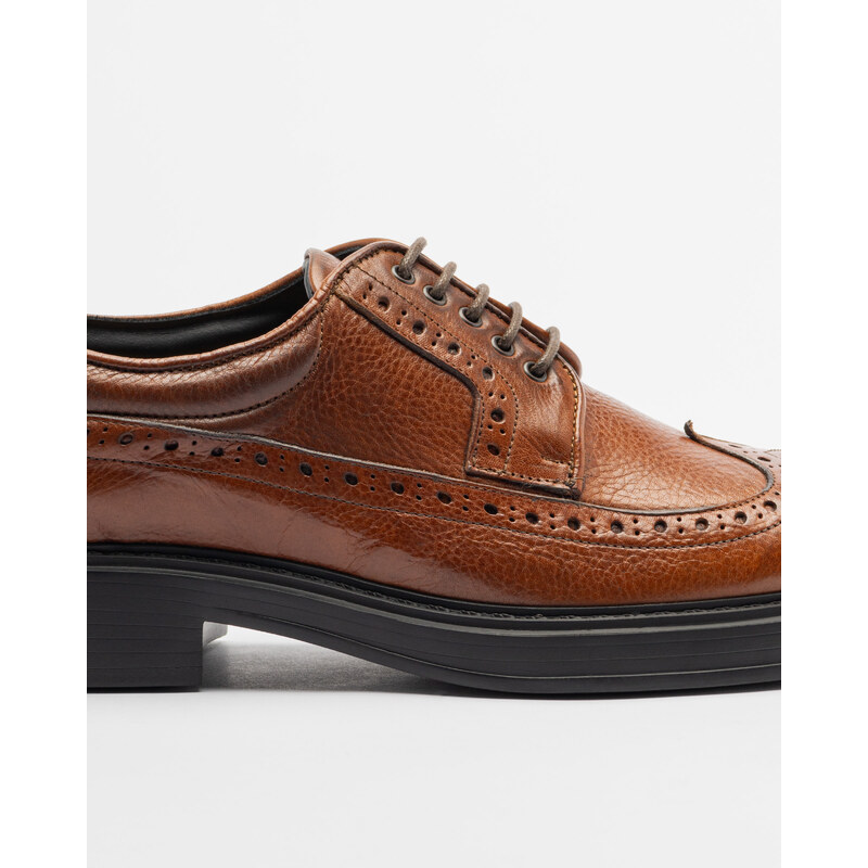 Scarpe brogue PROF 7536 Cammello - Stileo.it