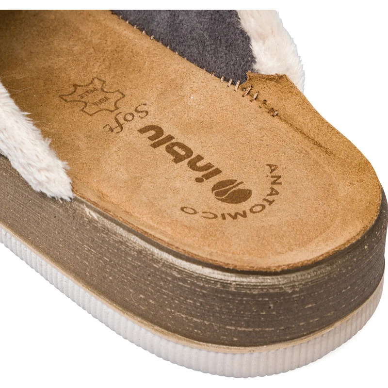 Ciabatte da Donna Grigie a pois Inblu - Stileo.it