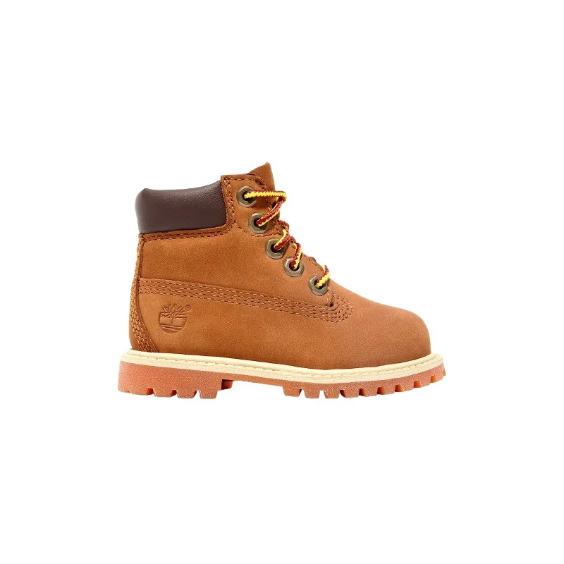 Timberland Premium 6 in Waterproof Boot Rust Nubuck Kids - Stileo.it