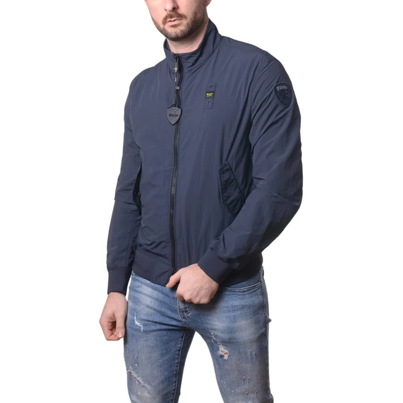 Blauer bomber da uomo alwin leggero e sfoderato blu - Stileo.it