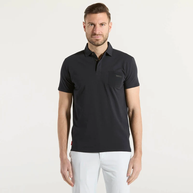 RRD polo mezza manica in tessuto tecnico blu - Stileo.it