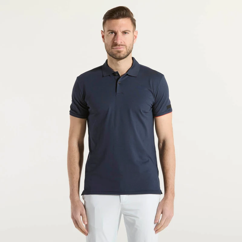 RRD polo mezza manica in tessuto tecnico blu - Stileo.it